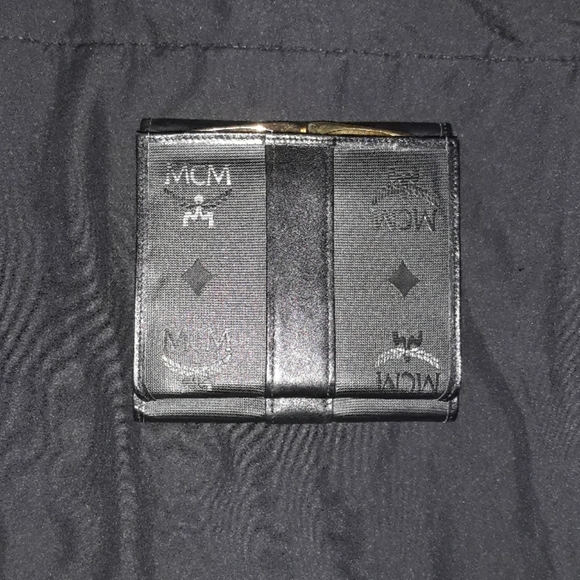 MCM | Bags | Mcm Authentic Visetos Blackgold Purse And Wallet | Poshmark